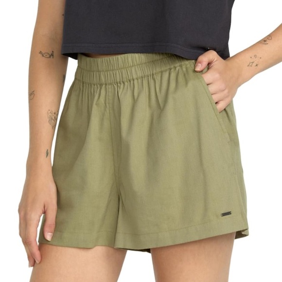 Volcom | Shorts | Volcom Womens Lived In Track Short Light Army Medium ...